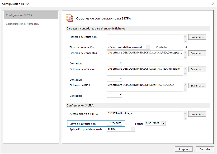 N725 - ¿Cómo informar un segundo código de autorización para SILTRA ...