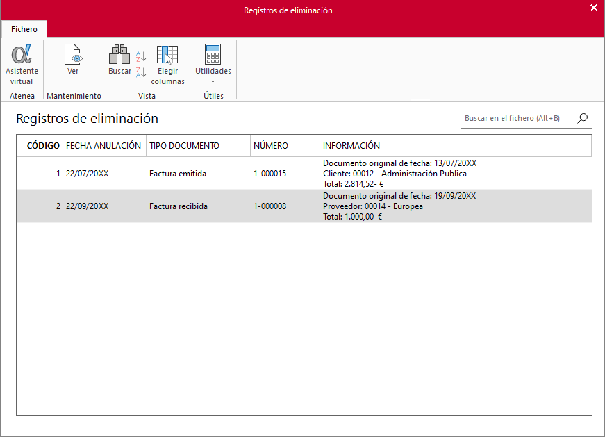 F2391 - Modificar los registros eliminados – Software Delsol