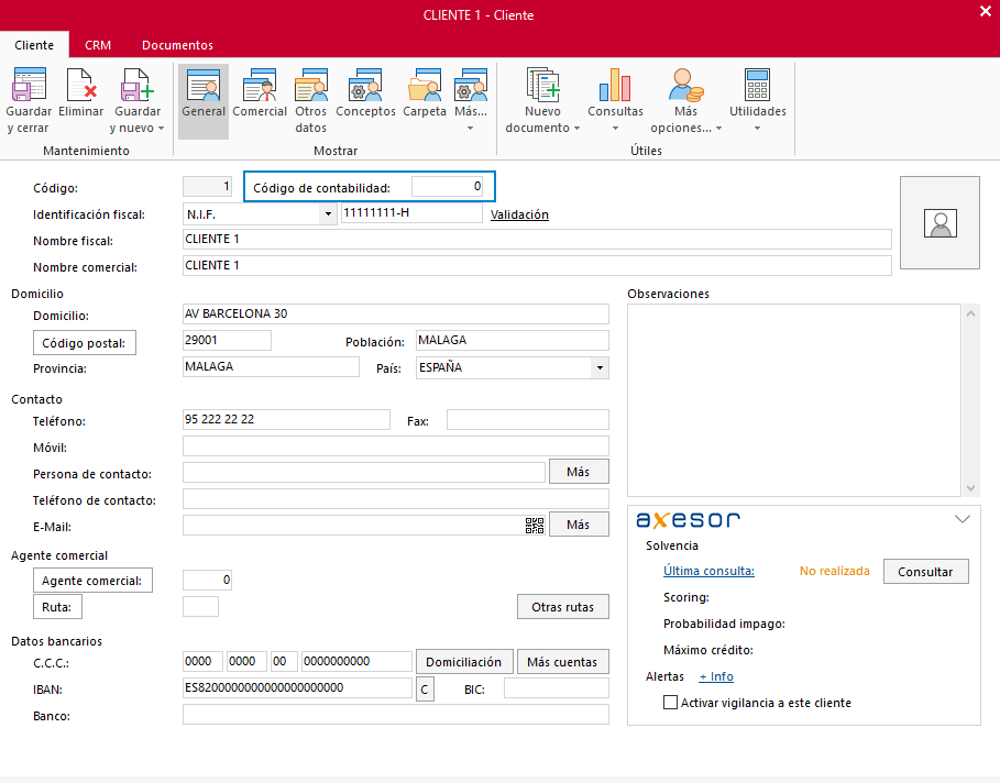 C2837 - En el traspaso de clientes desde FACTUSOL, ¿qué código de ...