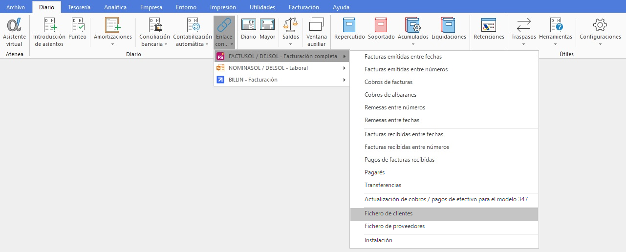 C2837 - En el traspaso de clientes desde FACTUSOL, ¿qué código de ...