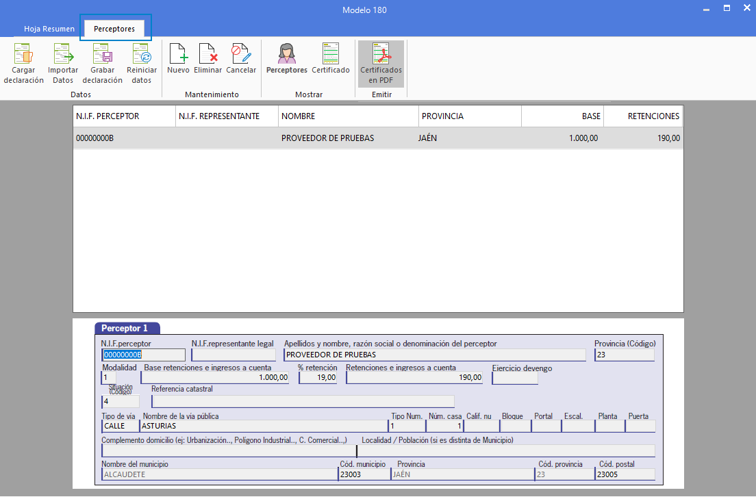 C1127 - ¿Cómo emito el certificado de retenciones en PDF del modelo 180 ...