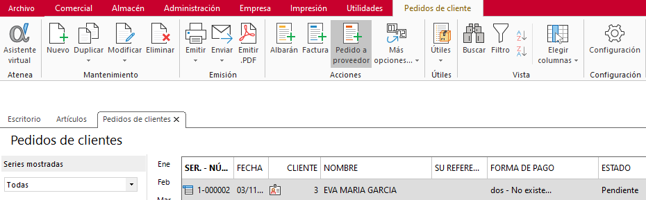 F2280 - ¿Cómo se relaciona un pedido de cliente a un pedido de ...