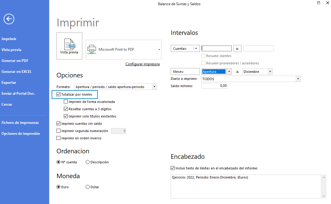 C1528 - ¿Cómo imprimo un Sumas y Saldos a nivel oficial y subcuenta ...