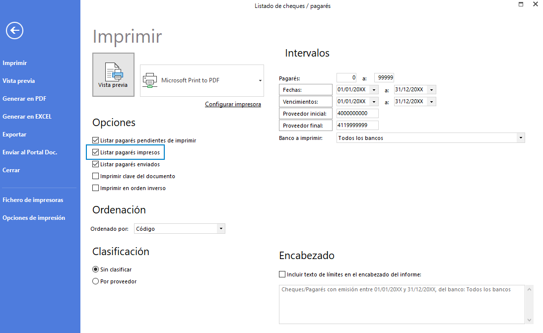 C1769 - ¿Se puede emitir un listado de pagarés impresos? – Software DELSOL