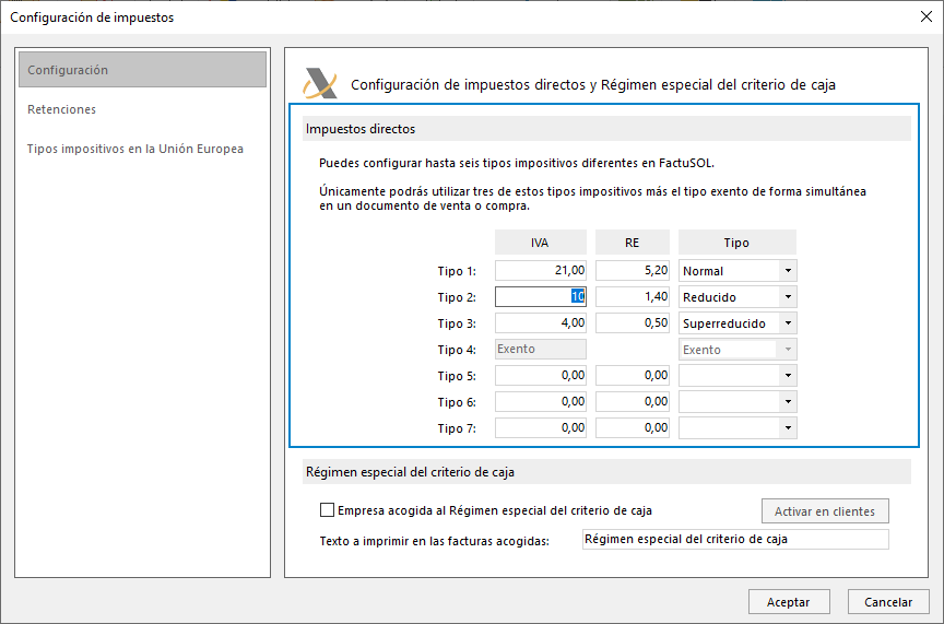 F1118 - Indicar el 10% de IVA en una factura proforma – Software Delsol
