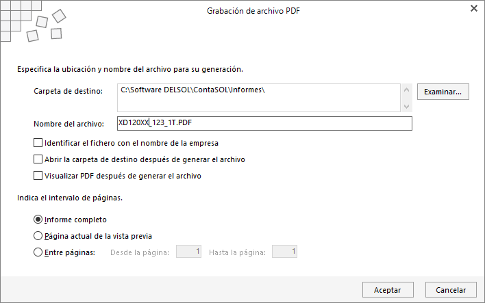 C326 - ¿Cómo se genera el borrador del modelo 123 en PDF? – Software Delsol