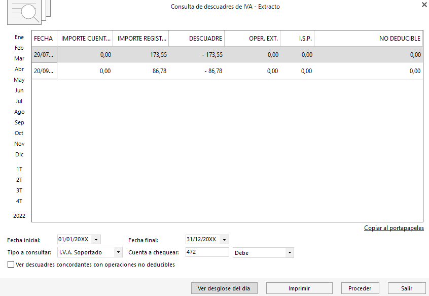 C1724 - No cuadra el saldo de la cuenta 472 con el resultado de ...