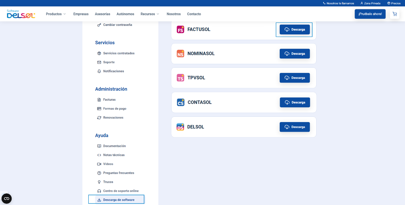 F895 - ¿Cómo instalar el programa? – Software DELSOL