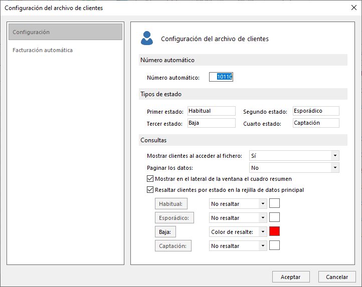 G277 - Configuración del fichero de clientes en facturación de ...