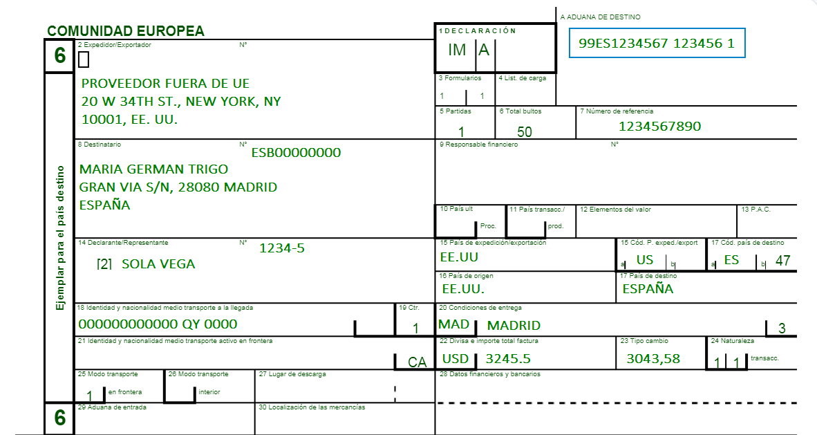 F1023 - ¿Cómo hacer una factura DUA para el SII? – Software Delsol