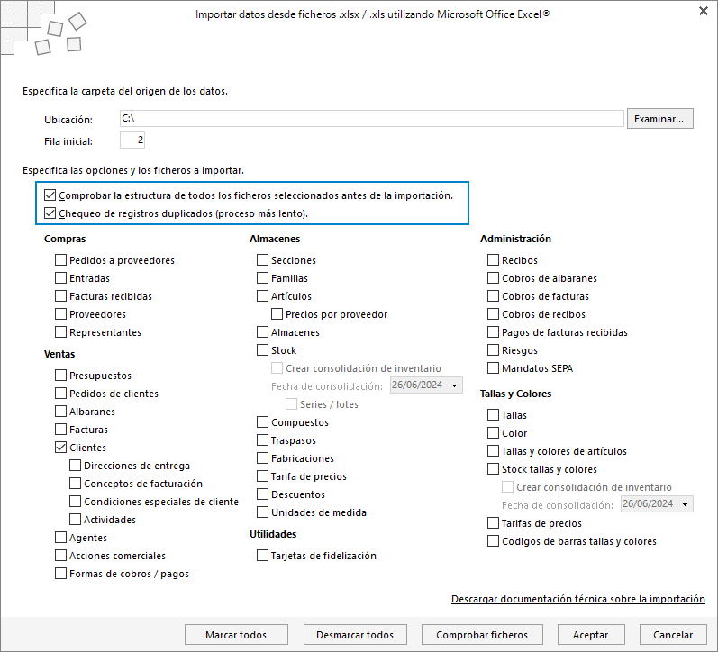 F2725 - ¿Cómo hacer una importacion en Excel / Calc del fichero de ...