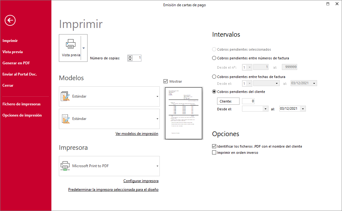 F184 - ¿Cómo emitir cartas de las facturas pendientes de pago ...