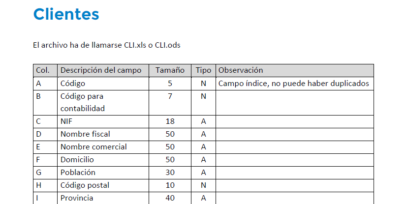 G052 - ¿Cómo puedo importar un fichero de clientes de Excel? – Software ...