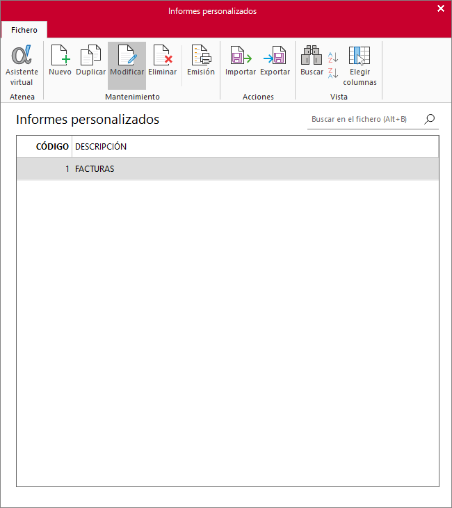 F1449 - Tengo un informe personalizado en el que no puedo filtrar por ...
