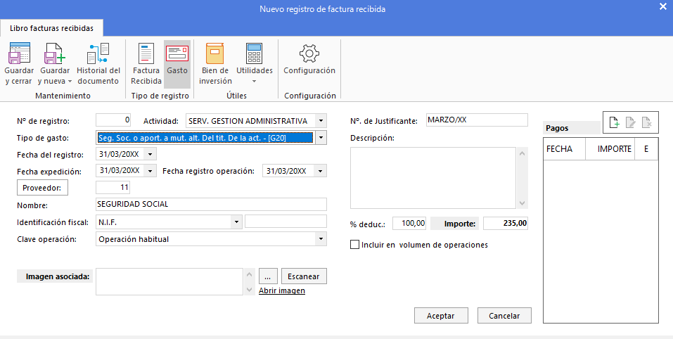 E535 - ¿Cómo puedo registrar los gastos del autónomo? – Software Delsol